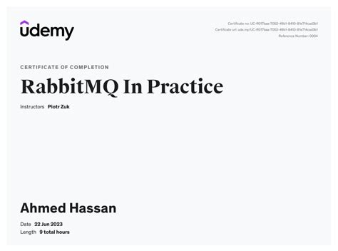 Ahmed Hassan On Linkedin Udemy Course Completion Certificate