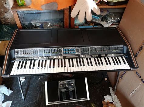 Matrixsynth Moog Polymoog Poly Analog Synthesizer W Foot Pedals