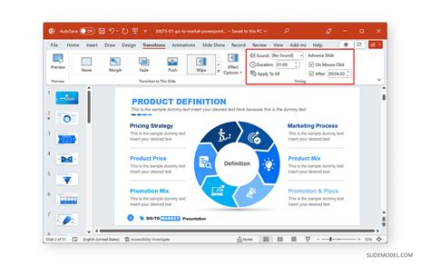 how to add transitions in powerpoint