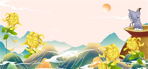登高望远背景图片 登高望远背景素材图片 千库网