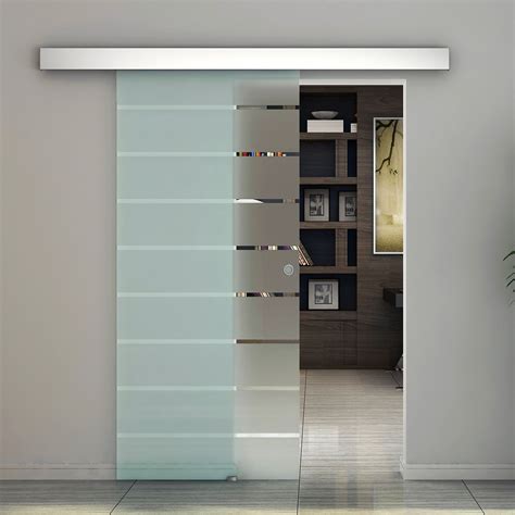 Modern Glass Pocket Door With Clock Puertas De Aluminio Modernas