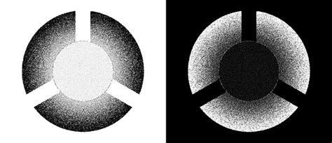 현대 추상적 인 배경 원 형태의 점들을 점으로 찍습니다 라운드 로고 벡터 점선 프레임입니다 디자인 요소 또는 아이콘입니다 흰색 배경에 검은색 모양과 검은색 면에 동일한 흰색