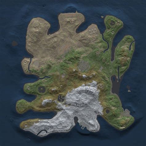 Procedural Map Rust Map Just Wiped Procedural Map Rust Map Just Wiped