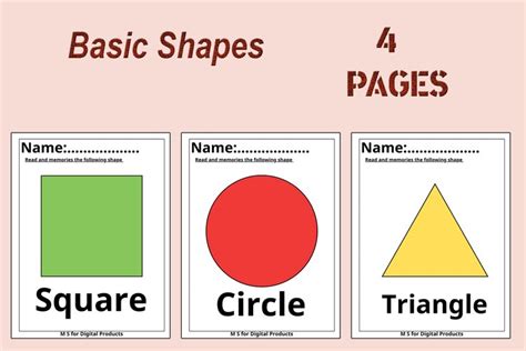 The Four Basic Shapes Freebies