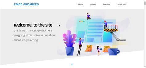 Emad Aldean Aboqous On Linkedin This Is My Last Html Css Project This