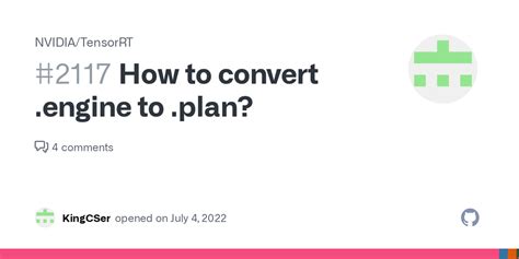 How To Convert Engine To Plan Issue NVIDIA TensorRT GitHub