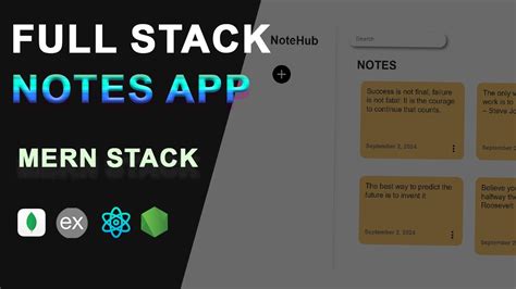 Build A Full Stack Notes Application Using Mern Full Stack Tutorial For Beginners Mern Stack
