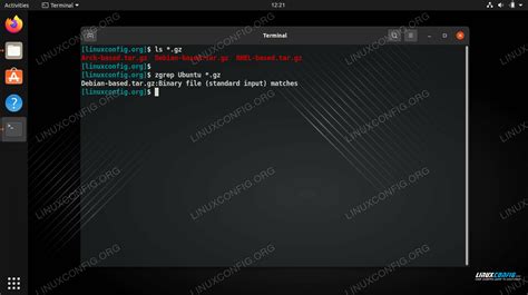 Search The Contents Of Compressed Gzip Archive File On Linux Linux Tutorials Learn Linux