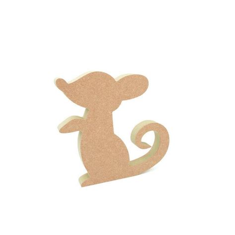 Freestanding Sitting Mouse Shape Craft Shapes Direct