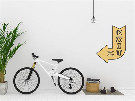 Exit Sign Svg Wall Decal SVG Multilayer SVG Vector File Pdf