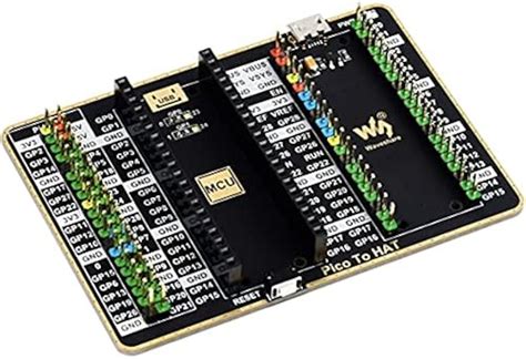 Waveshare Gpio Expander For Raspberry Pi Picowith 1x Raspberry Pi Standard 40pin Header And 1x