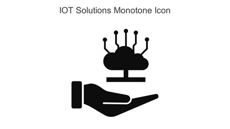 IOT Solutions Monotone Icon In Powerpoint Pptx Png And Editable Eps Format PPT Template