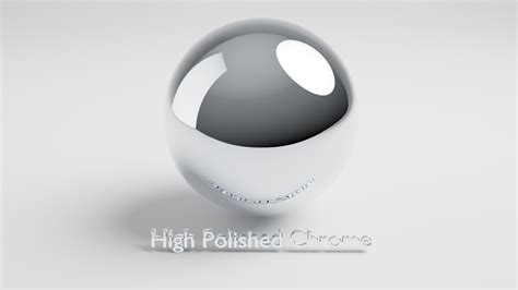 Blender Chrome Material High Polished