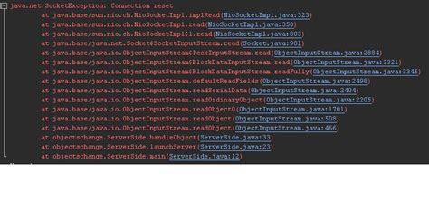 Java Как правильно передавать объекты по Socket Socketexception