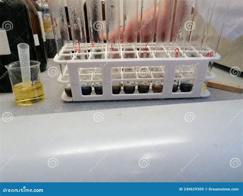 Lab Material With Samples Stock Image Image Of Material 249629309