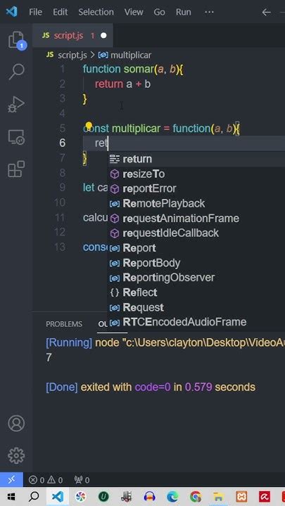 como É simples trabalhar com funÇÕes em javascript shorts youtube