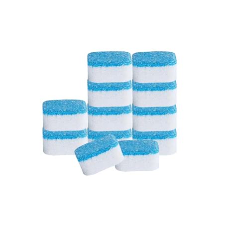 Таблетки за почистване на пералня Пълно разтваряне Премахване на миризми Остатъци 12 бр