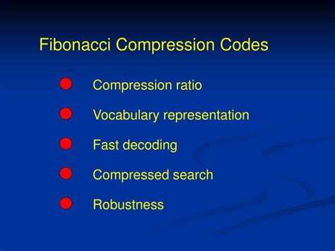 ppt fibonacci compression codes powerpoint presentation free download id 346378