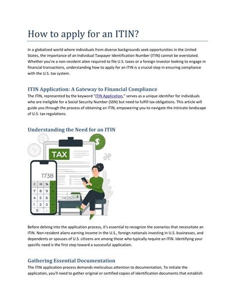 Ppt How To Apply For An Itin Powerpoint Presentation Free Download Id 12652262