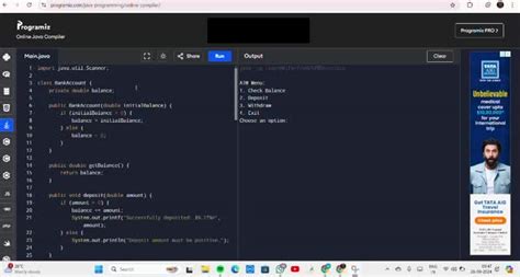 Sakshi Prajapati On Linkedin Java Programming Atmproject
