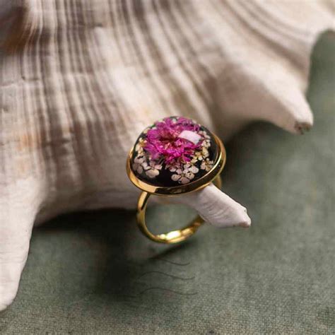 Ruby Dreams Flower Ring Leafy Affair
