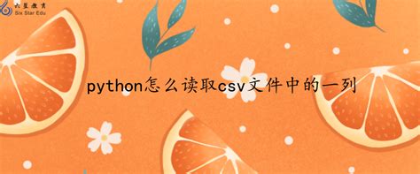 Python怎么读取csv文件中的一列