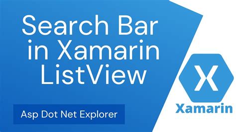 Searching In ListView Using Xamarin Forms Search Bar SearchView Filter Data From ListView