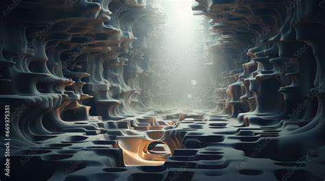 An Abstract Work That Explores The Concept Of Space And Dimensionality With Intricate Details