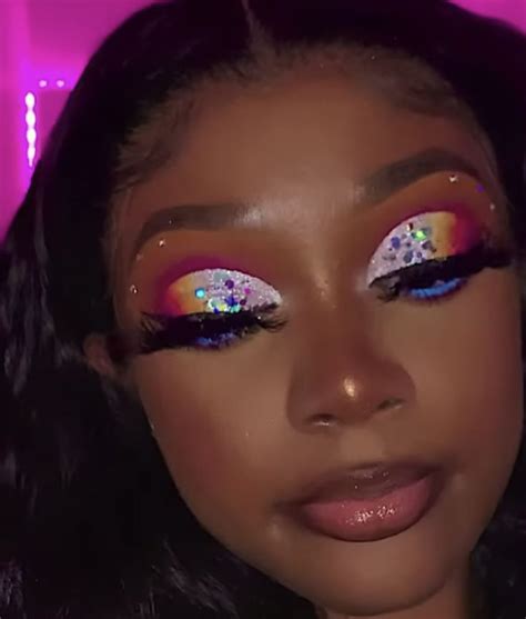 Pin On Make Up Makeup For Black Skin Dope Makeup Glitter Makeup Looks