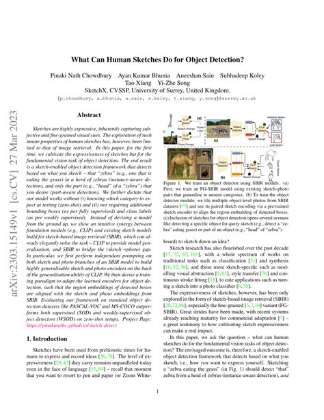 Pdf What Can Human Sketches Do For Object Detection