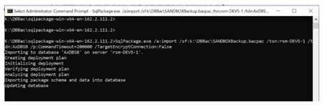 Import Database From Bacpac File