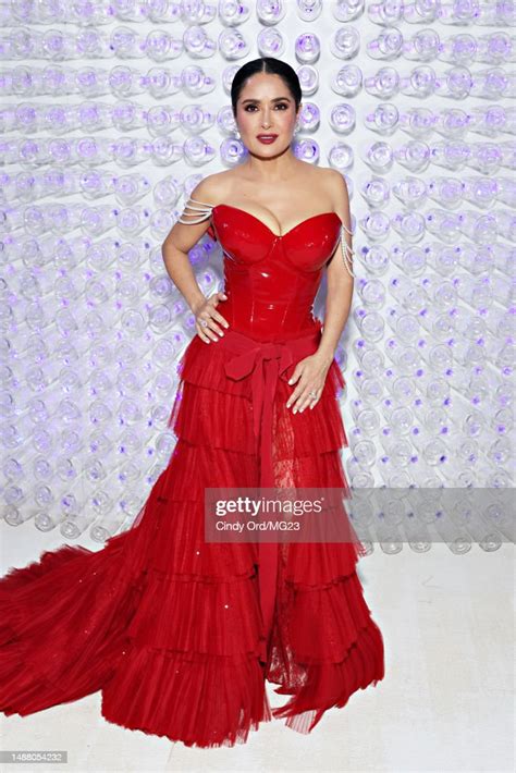 Salma Hayek Pinault Attends The 2023 Met Gala Celebrating Karl News