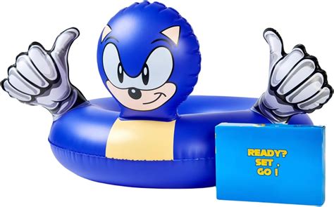 Sonic Swim Ring Inflatable Pool Float Ride On Beach