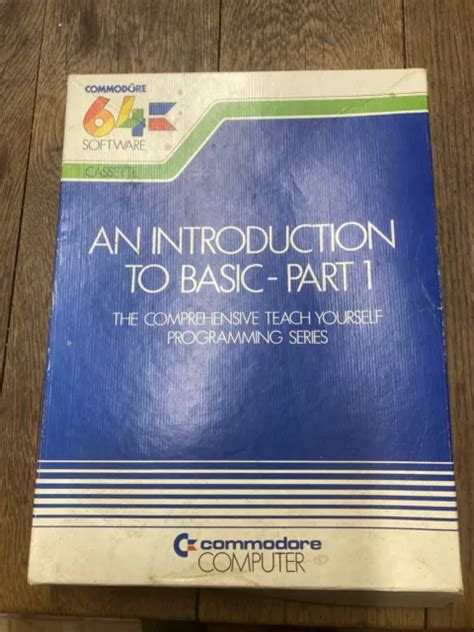 Commodore 64 An Introduction To Basic Part 1 Book And Cassettes See Desc £1200 Picclick Uk