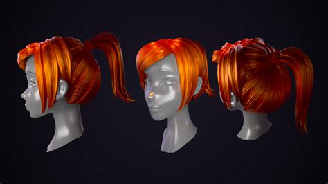 Artstation Hair Pack Game Assets