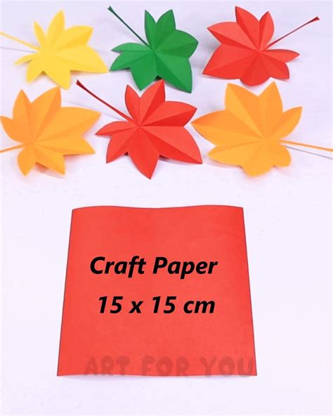 Quick And Easy Paper Leaf Craft Tutorial Art For You
