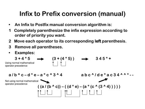 Infix To Prefix Notation Converter Online Longislanddad