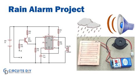 Rain Alarm Electronic Project