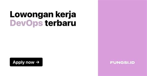 Lowongan Kerja Devops Remote September 2025 Fungsiid