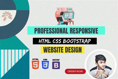 Design A Professional Website Using Html Css Bootstrap By Sh Maruf Fiverr