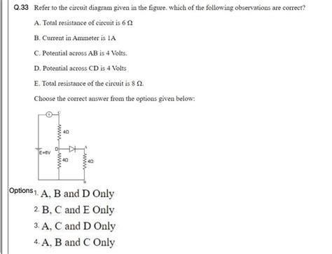 Q Refer To The Circuit Diagram Given In StudyX