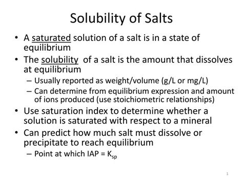 Ppt Solubility Of Salts Powerpoint Presentation Free Download Id