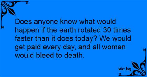 Does Anyone Know What Would Happen If The Earth Rotated 30 Times Faster
