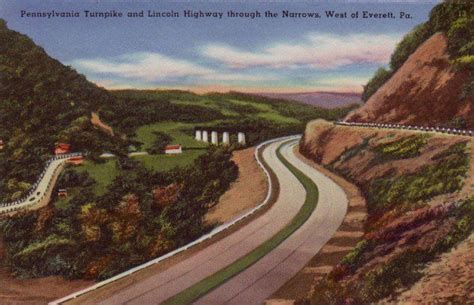 Pennsylvania Turnpike Map Circa 1940 Artofit
