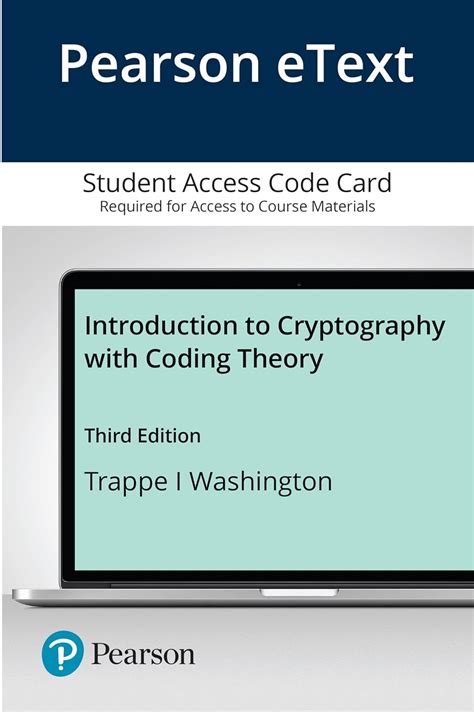 Introduction To Cryptography With Coding Theory 9780134859064 Computer Science Books
