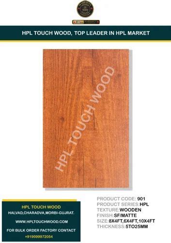 Wooden Hpl Sheets For Exterior Cladding Sheet Thickness 6mm At ₹ 180