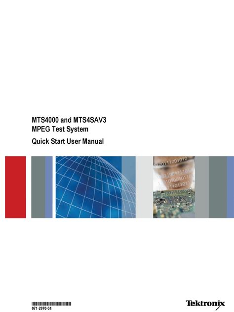 Tektronix Mts4000 Quick Start User Manual Pdf Download Manualslib