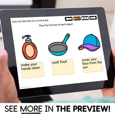 Object Function Speech Therapy Basic Problem Solving Labeling Boom Cards