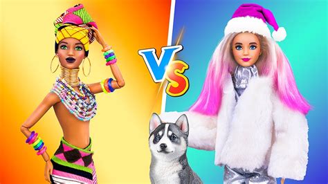 Холодная и горячая Барби - 10 идей! - YouTube