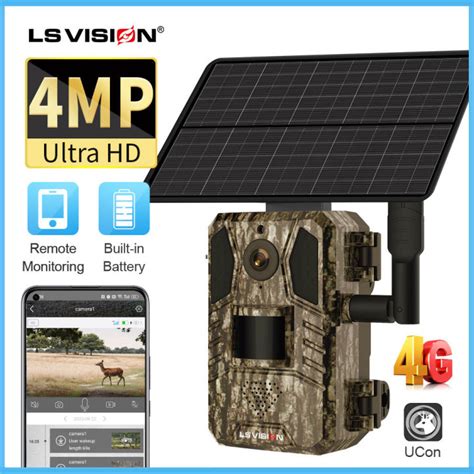 Ls Vision 2k 4mp 4g Solar Alert Intelligent Trail Camera Ucon App